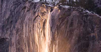 Yosemite Firefall - From Glacier Point to Horsetail Fall